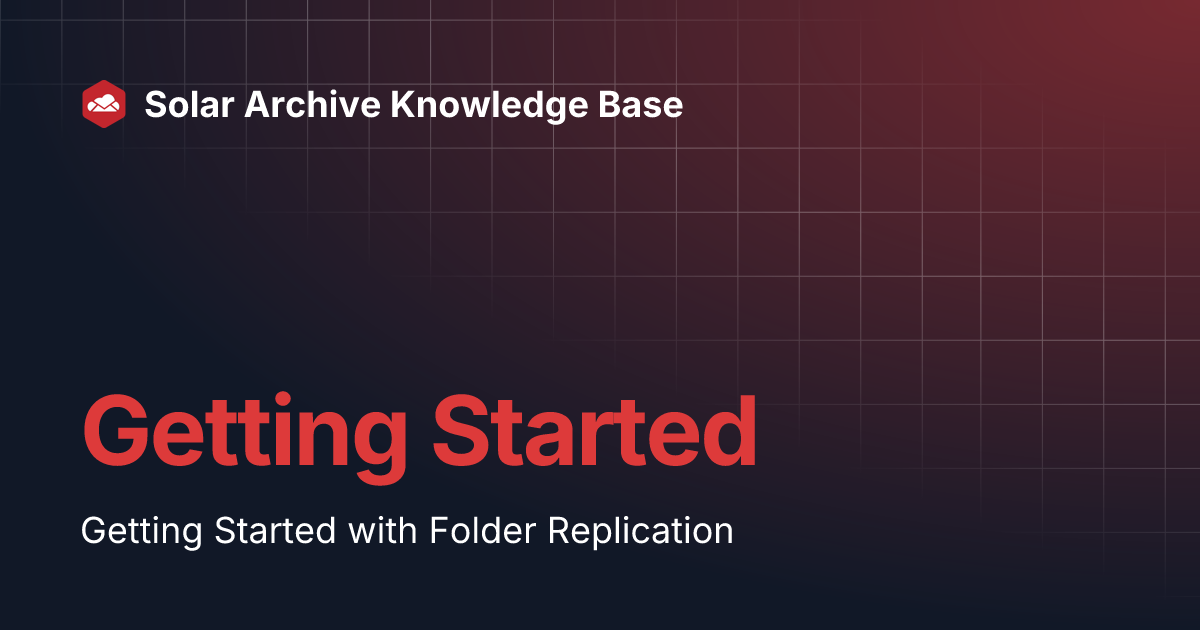 Getting Started | Solar Archive Knowledge Base